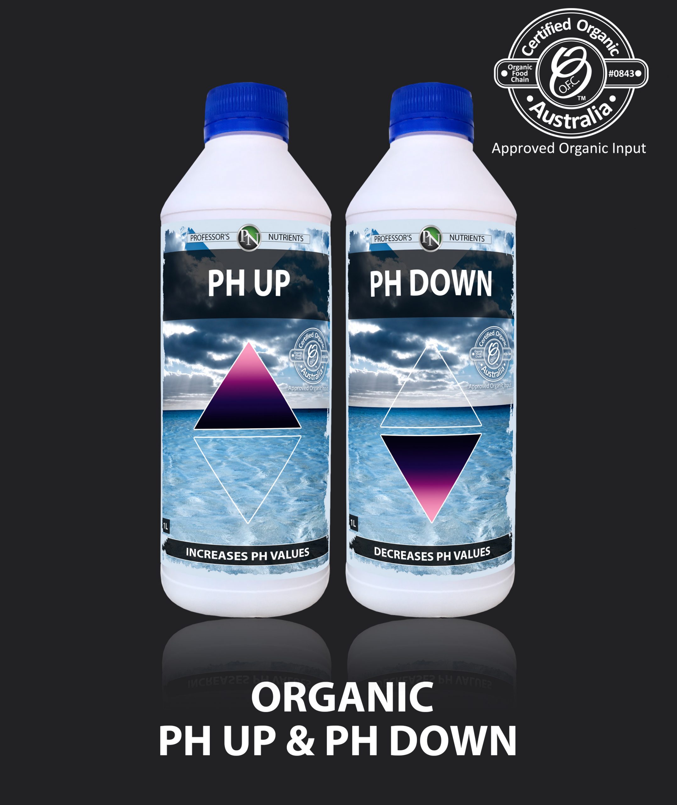 PH Up and PH Down products web - Professor's Nutrients